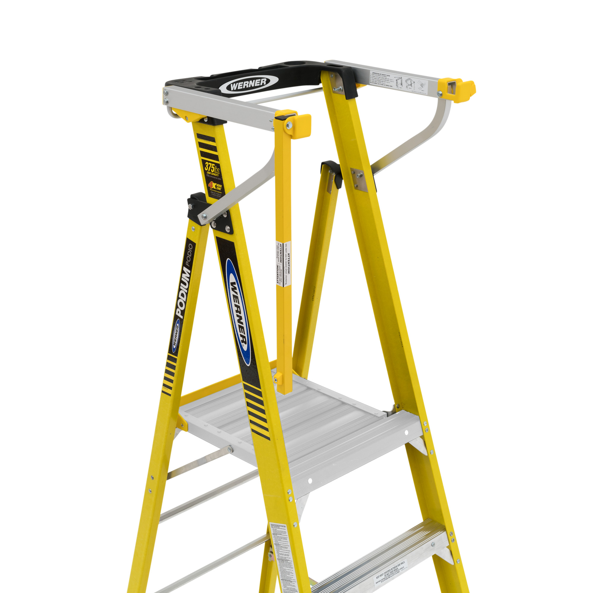 Werner PD6202 Ft Fiberglass Podium Ladder Type IA 300 Lb, 46% OFF